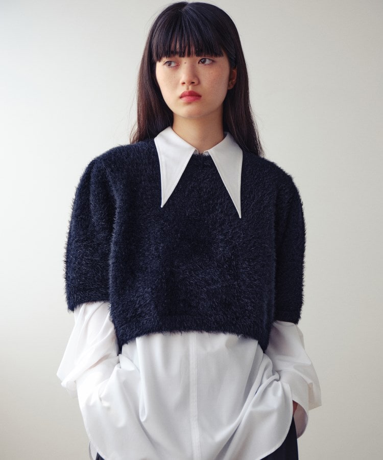 shaggy cropped tops(ニット/セーター) | CODE A(コードエー shaggy cropped tops(ニット/セーター) | CODE A(コードエー