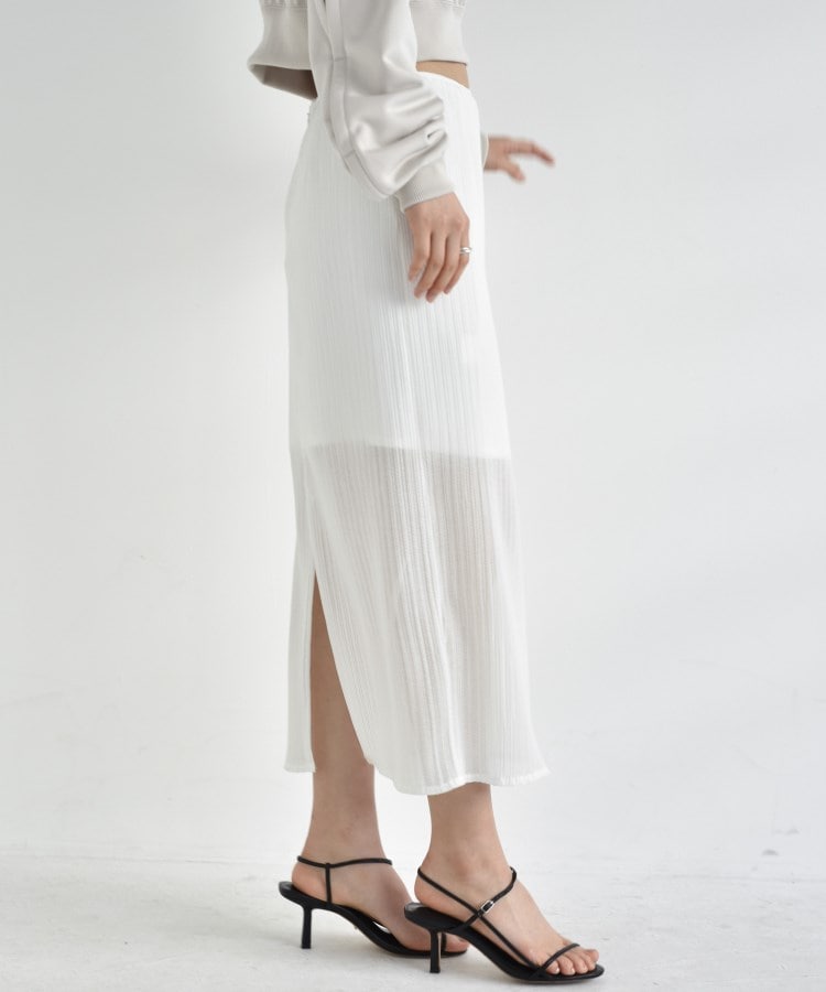 sheer pleats skirt(マキシ・ロングスカート) | CODE A sheer pleats skirt(マキシ・ロングスカート) | CODE A