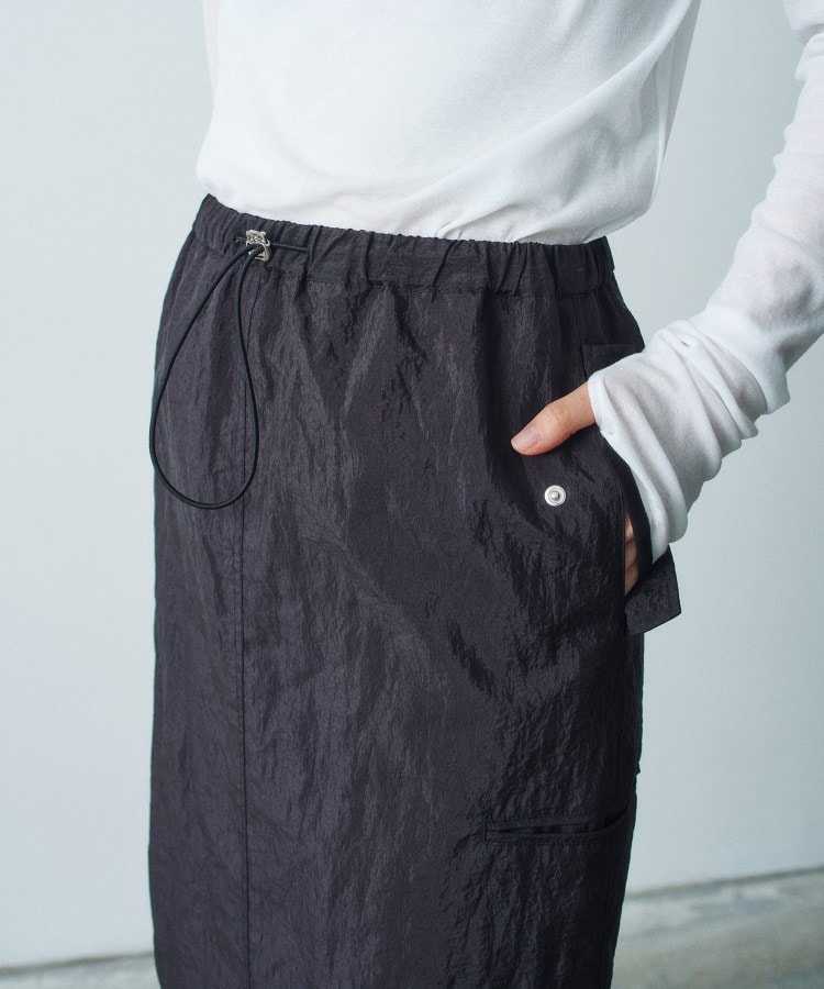 nylon utility skirt(マキシ・ロングスカート) | CODE A nylon utility skirt(マキシ・ロングスカート) | CODE A