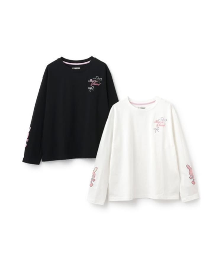 ベリエちゃん 袖アップリケTシャツ(Tシャツ) | mezzo piano ベリエちゃん 袖アップリケTシャツ(Tシャツ) | mezzo piano