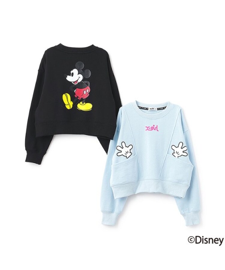 DISNEY】ミッキー / バックプリントトレーナー(スウェット DISNEY】ミッキー / バックプリントトレーナー(スウェット