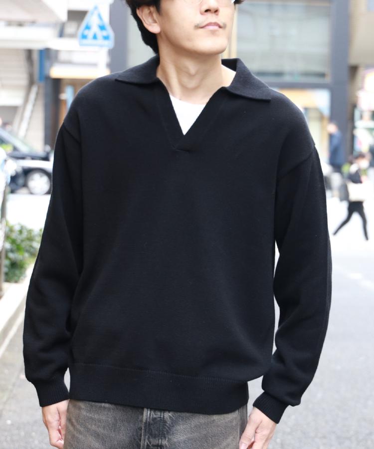 BACK NUMBER(バックナンバー)スキッパーコットンニット(ニット BACK NUMBER(バックナンバー)スキッパーコットンニット(ニット