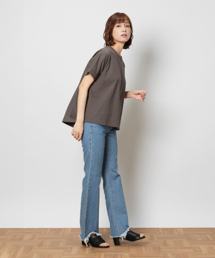 SOMETHING(サムシング)「LISA」フリンジフレアパンツ(デニム SOMETHING(サムシング)「LISA」フリンジフレアパンツ(デニム